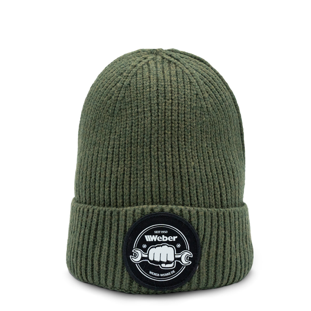 Olive Beanie Strickmütze „Weber“ – Warm, Stylisch & Unisex - Weber-We ...